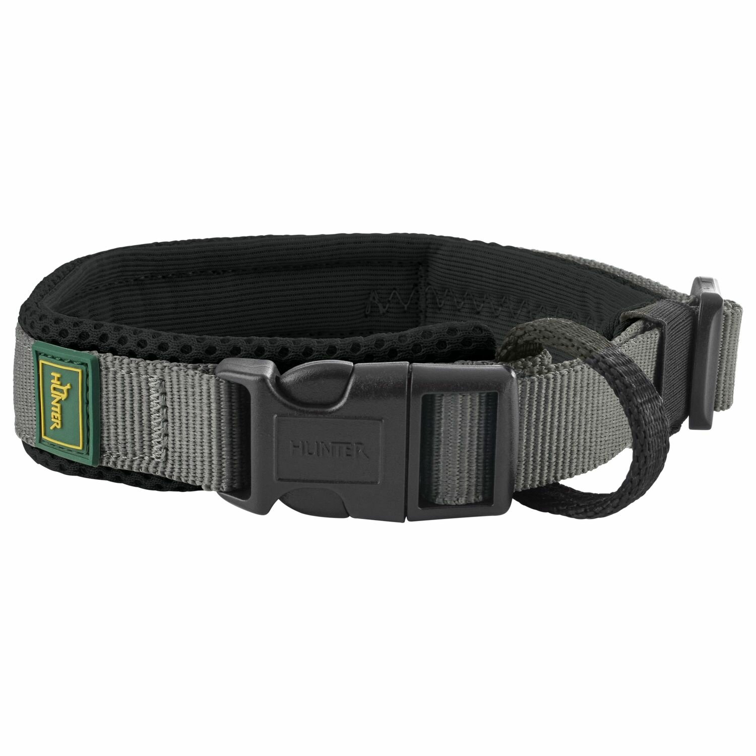 Ошейник Hunter Maldon для собак 25-35 см, размер XS-S, черный/серый VLT-205286