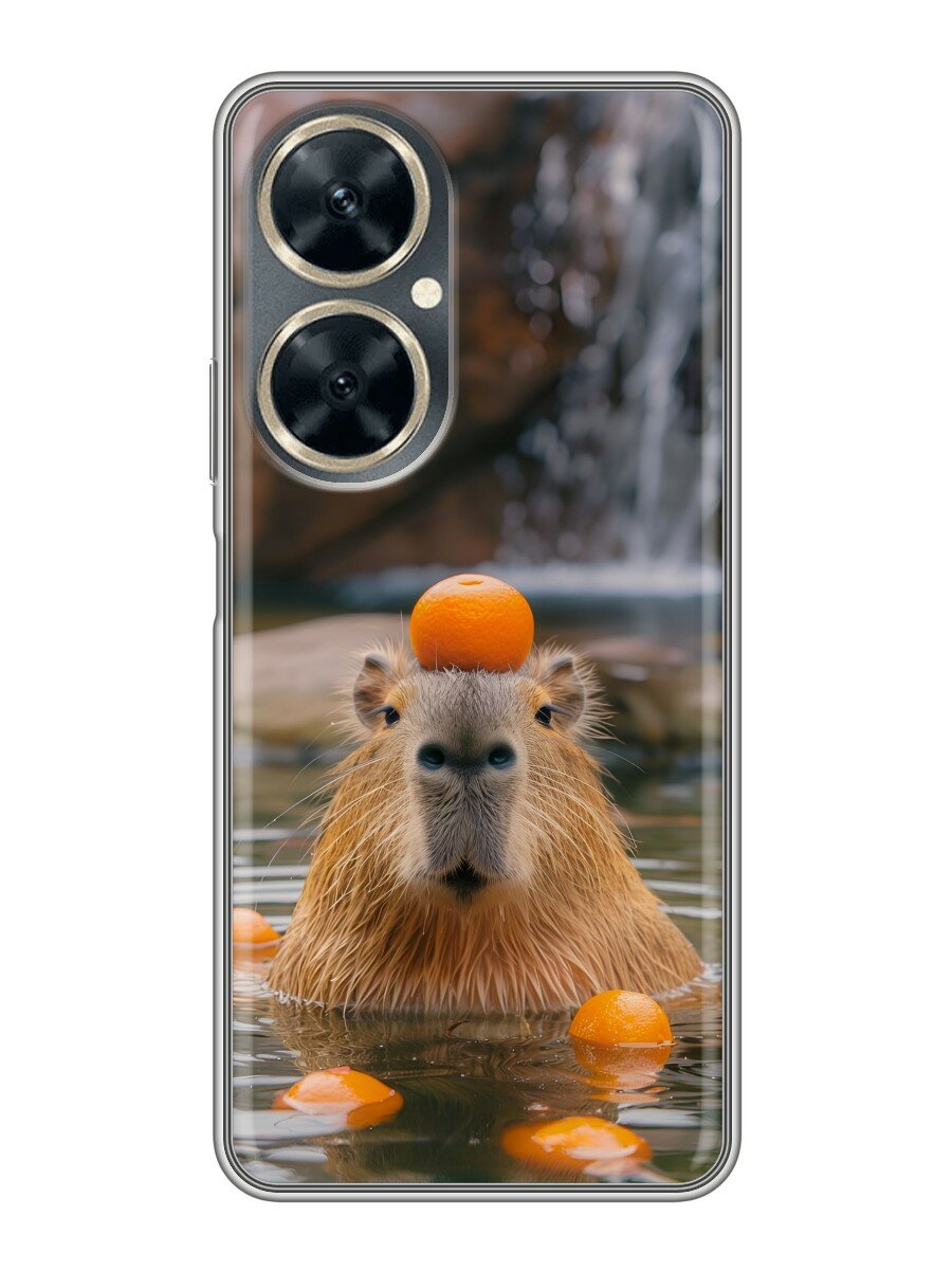 Чехол для Huawei Nova 11i с принтом Смешные капибары (Хуавей Нова 11i)