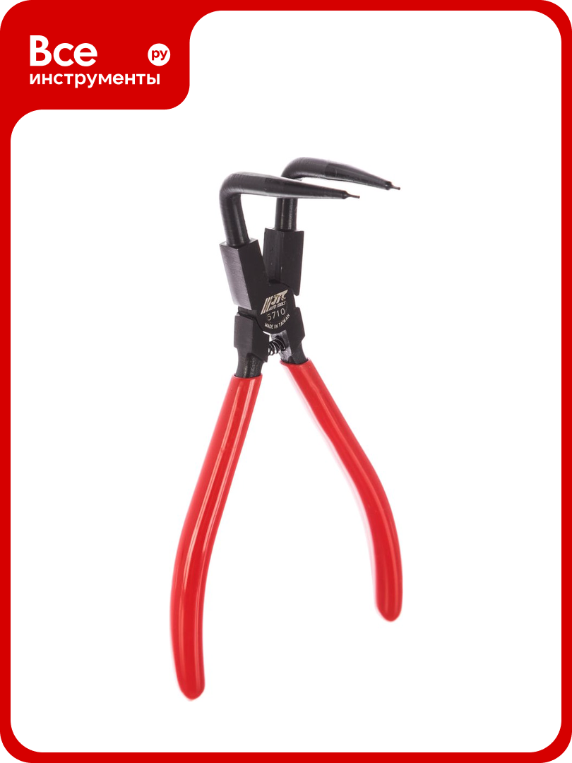 Зажимной загнутый съемник стопорных колец 225мм JTC 5710, 1.2х65 мм