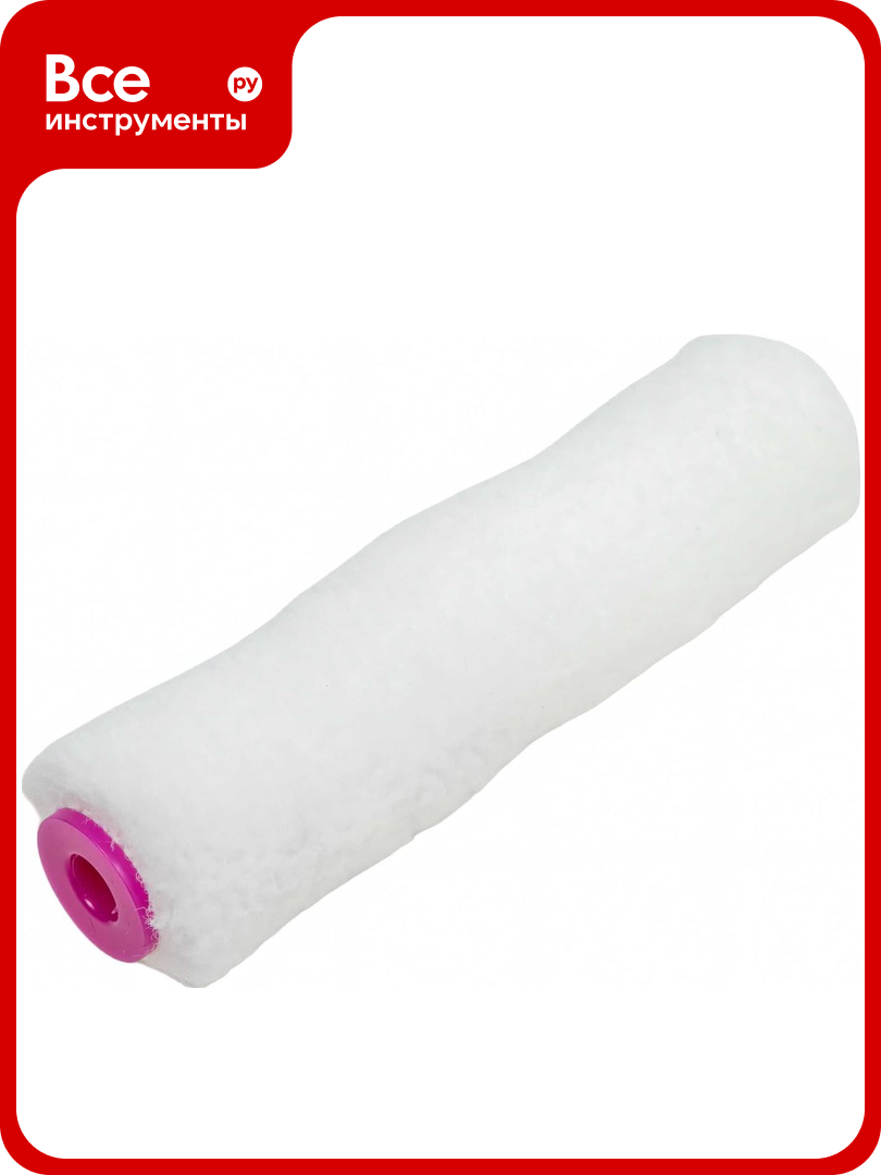 Запасной мини-валик для лака KRAFOR велюр, D16, 100 мм 023-0100 53636