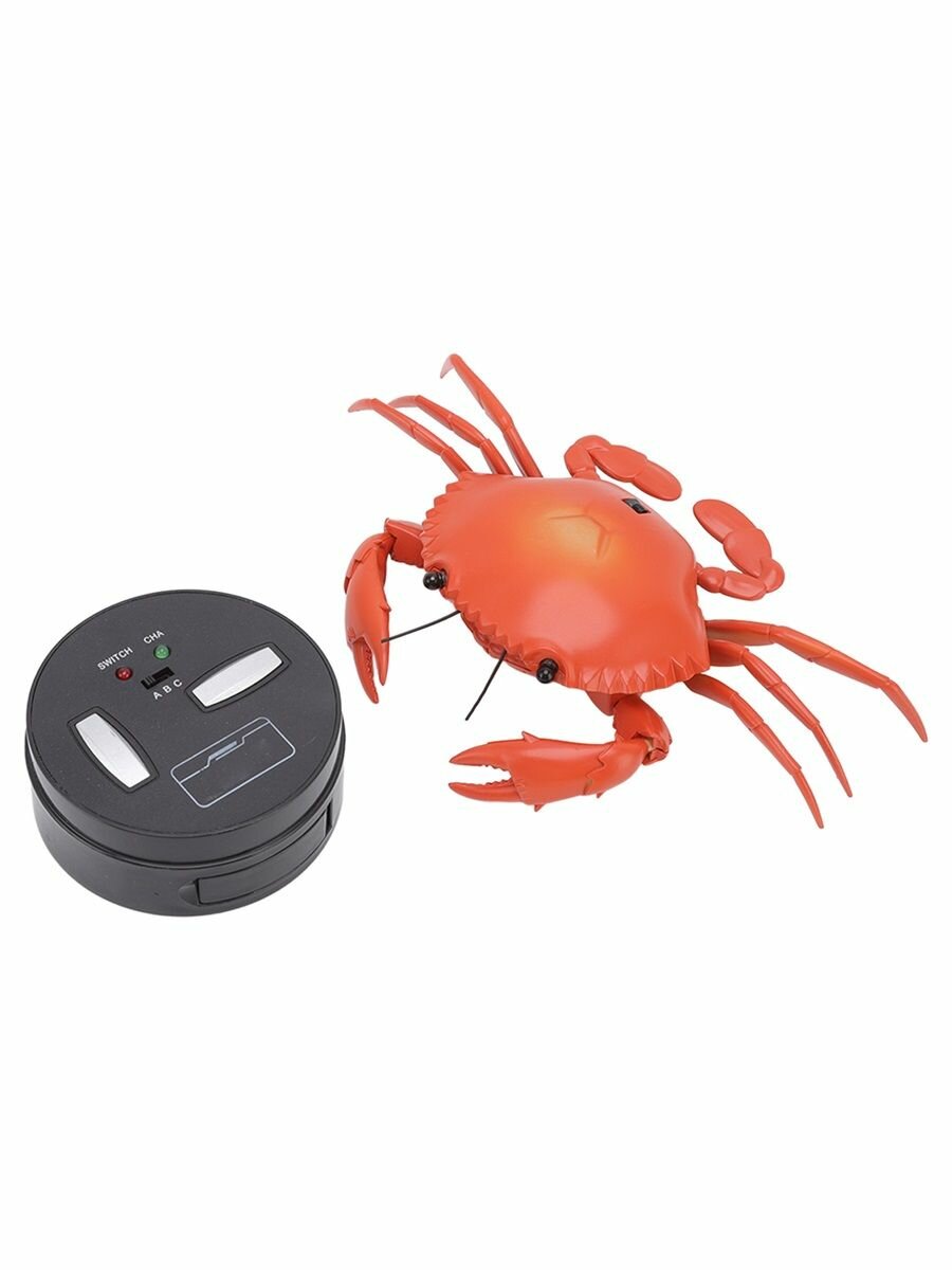 Электрическая радиоуправляемая игрушка-краб для детей, имитация модели животного морской жизни, образовательный красный цвет, идея подарка на день рождения для детей