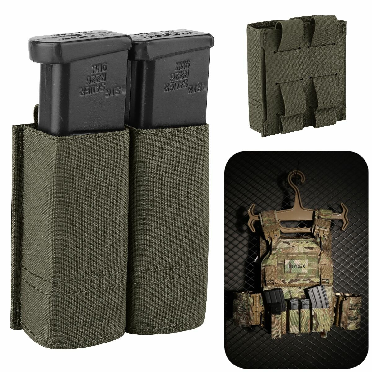 KYWI Подсумок для сброса магазинов и гильз/ Подсумок Molle тактический утилитарный/ Krydex CPC