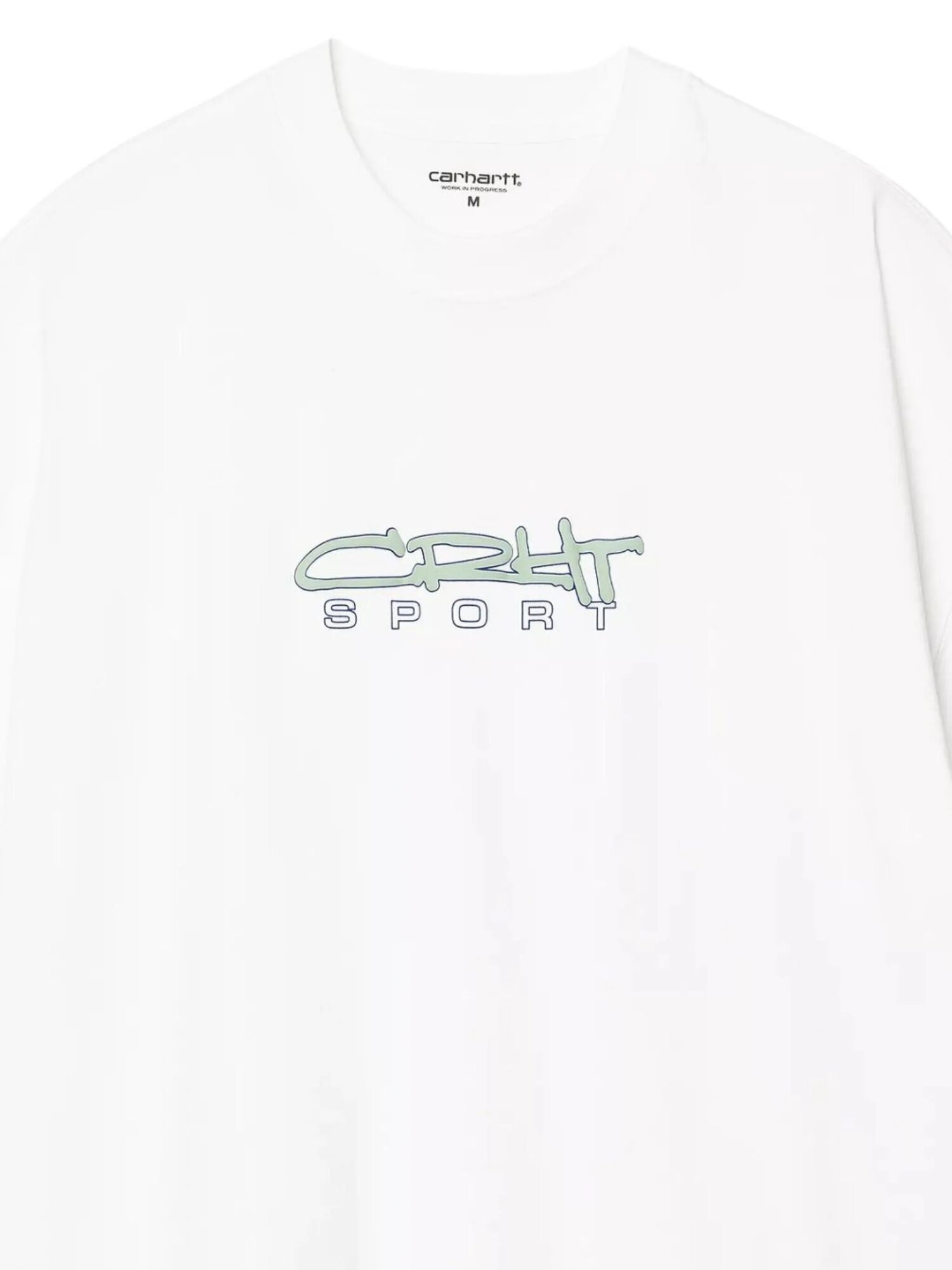 Футболка Carhartt WIP Lyntos, размер 46, бежевый/белый — фото 1