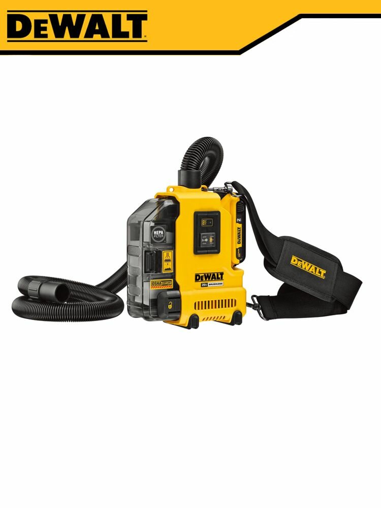 DEWALT DWH161 20V MAX Бесщеточный беспроводной универсальный пылеуловитель Высокопроизводительный и вместительный строительный пылеуловитель