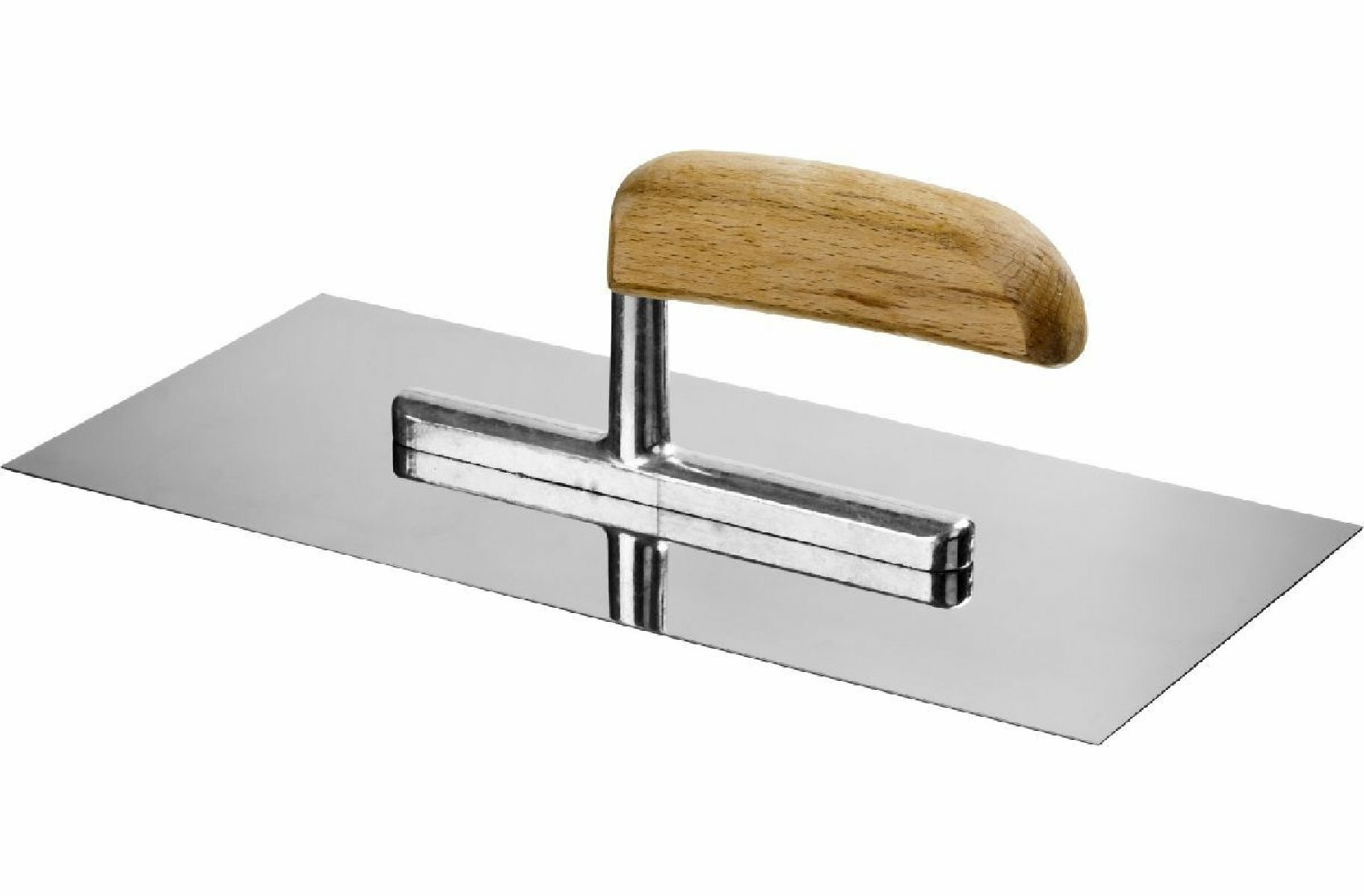 Штукатурная гладилка ЗУБР Эксперт Профессионал 130х280мм нержавеющая деревянная буковая ручка 0 (0806_z01)