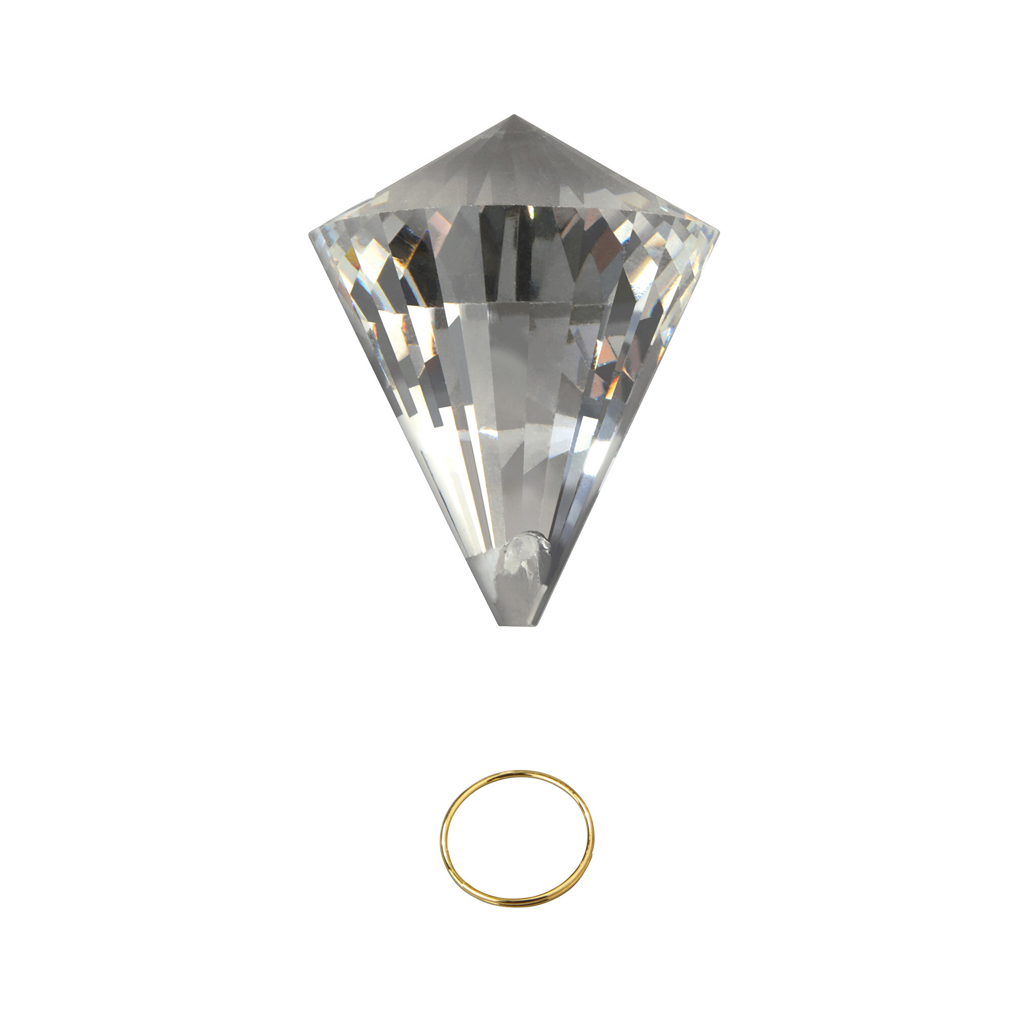 Хрустальная подвеска для люстры 5 шт. Vitaluce, полипропилен, бесцветная, призматическая форма. %Распродажа!%