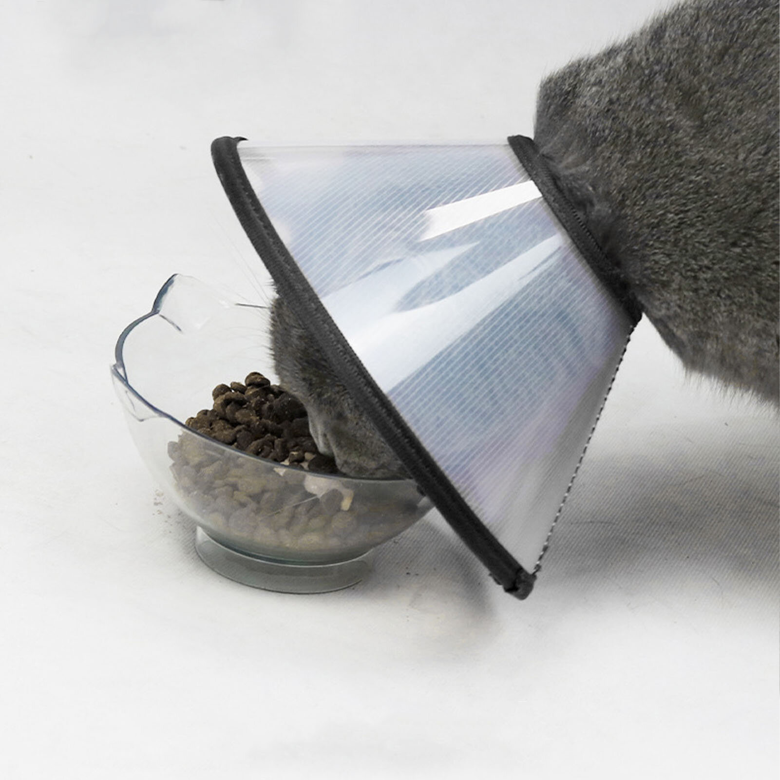 Ошейник с конусом для домашних животных, регулируемый защитный полупрозрачный ошейник для предотвращения укусов после операции, ошейник для восстановления собак для щенков, кошек, тип 4