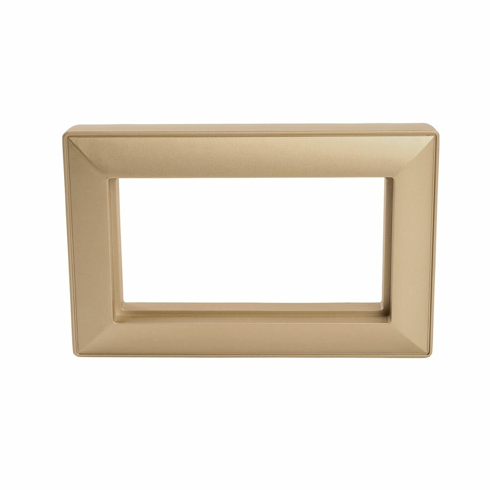 Рамка для розетки, выключателя на 2 гнезда (без перемычки), золото, Катрин Stekker PFR00-7012-08 50044