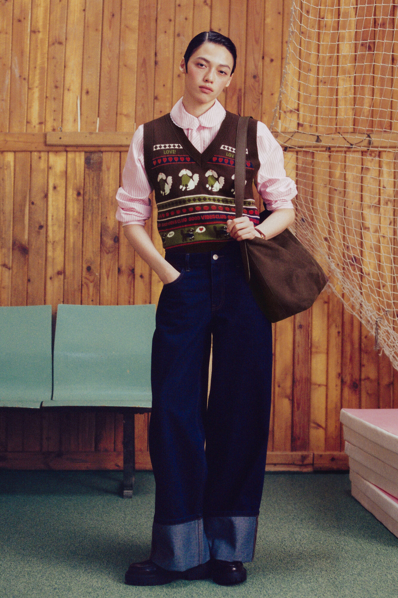 Джинсы багги Woman Mix&Match 