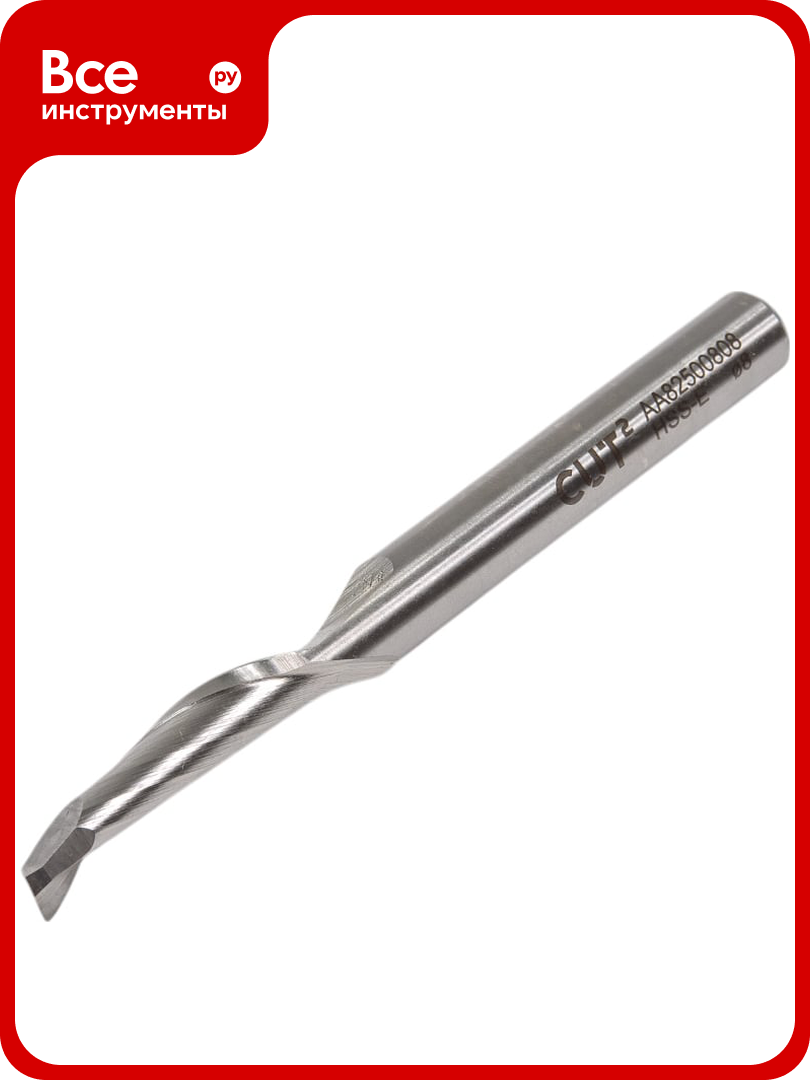 Фреза для пвх окон и алюминиевого профиля (8x25x80x8 мм; Z=1) CUT2 20031, пвх окон