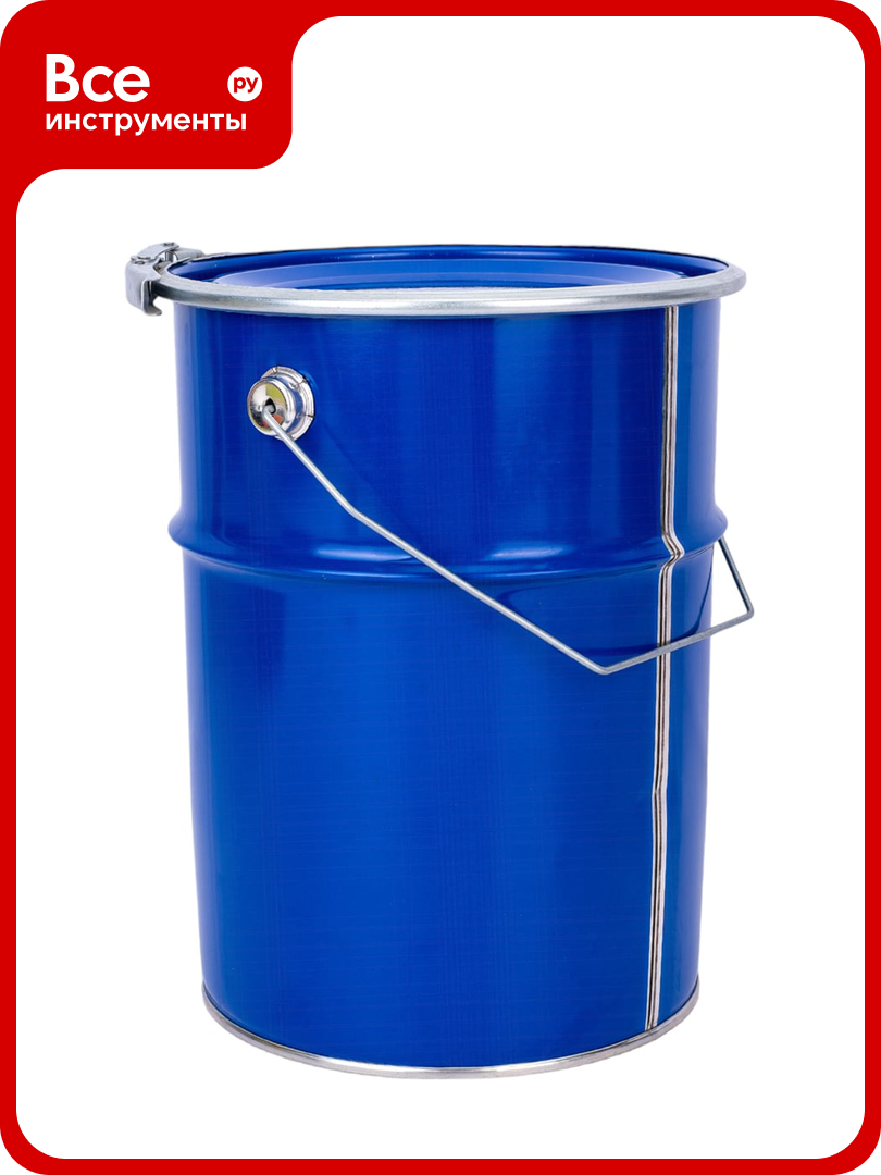 Металлическое ведро Тара. ру 5 л, синее, крышка-обруч 17685