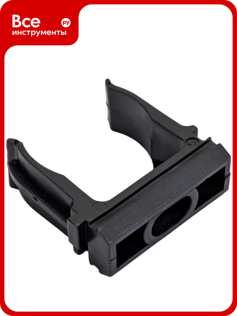 Крепеж-клипса для труб Урал ПАК черная, d25 мм, 10 шт. АТ-30125-010