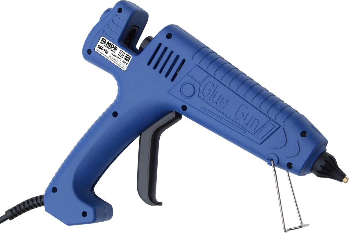 Elmos EGG 160 термоклеевой пистолет 11 мм, 500 Вт, надежный монтажный инструмент E70 591