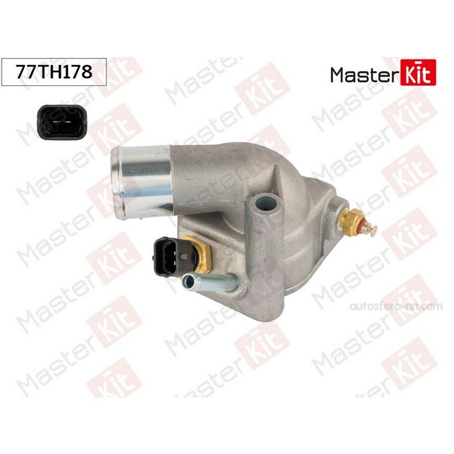 MASTERKIT 77TH178 Термостат Opel Astra H(A04) 04-14, Saab 9-3(YS3F) 02-15 (92°C)