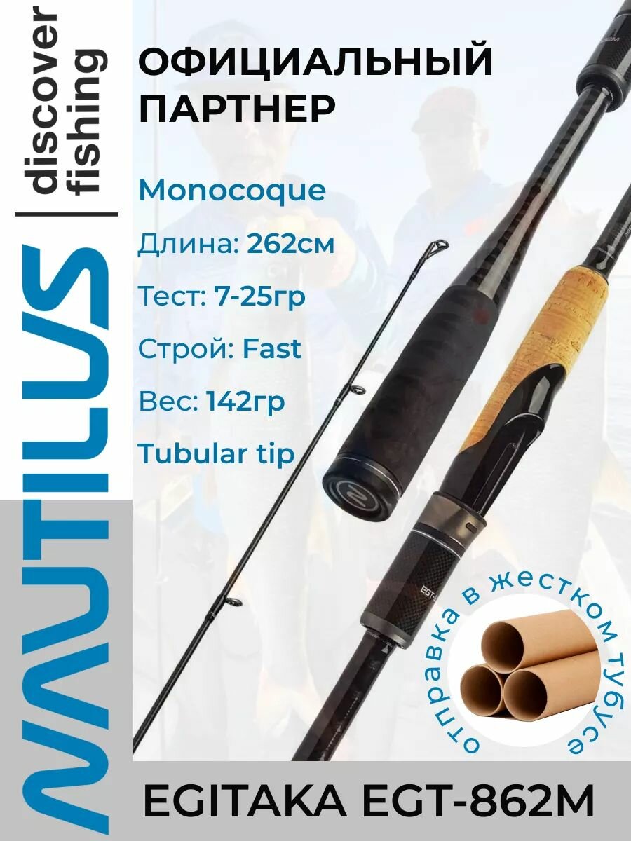 Спиннинг Nautilus EGITAKA EGT-862M 262см 7-25гр