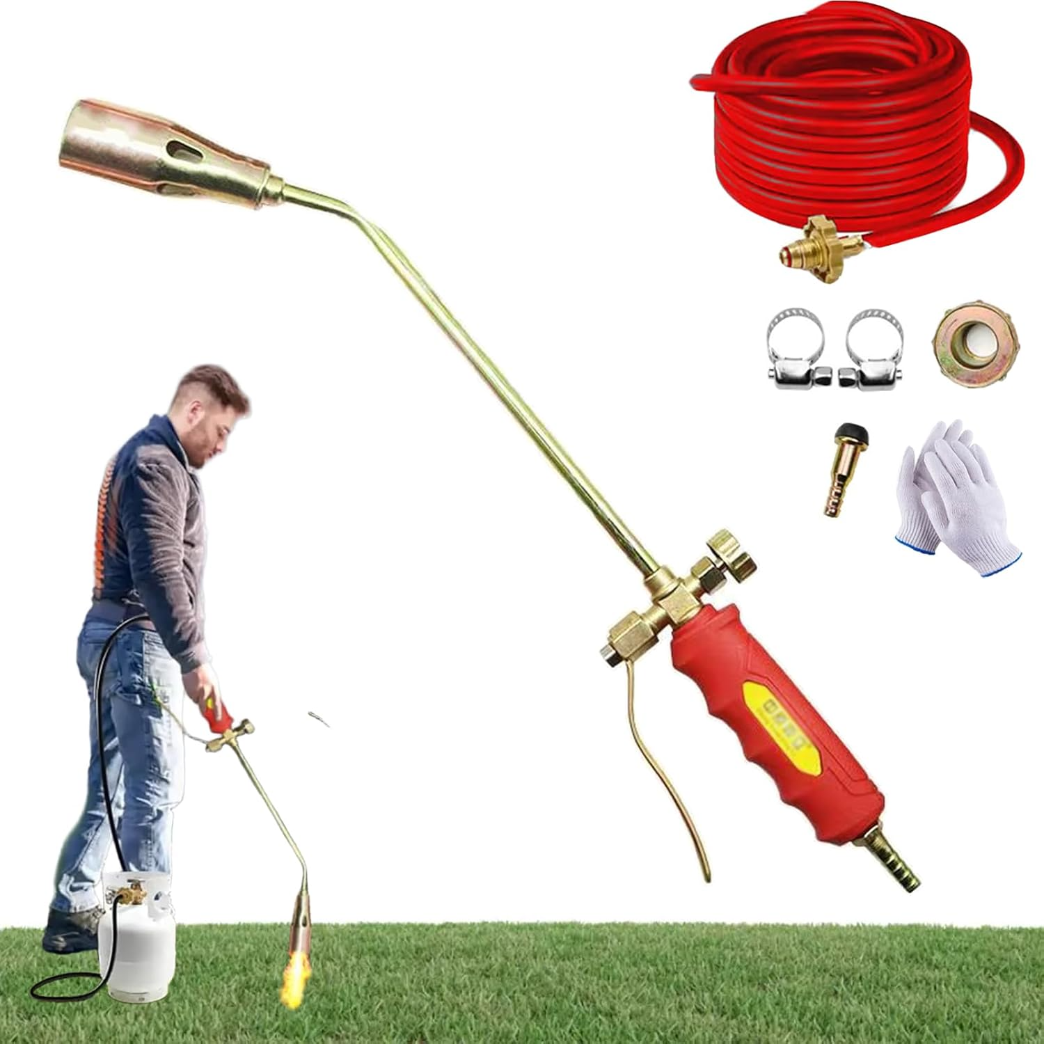 Набор для сжигания сорняков пропановой горелкой, 35cm