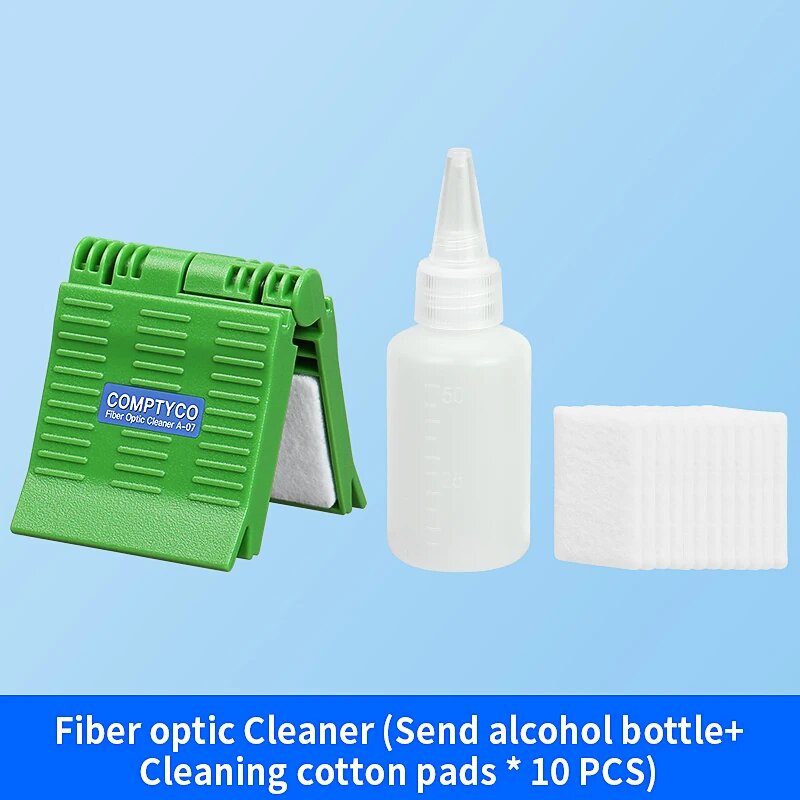 Fiber Optic Cleaner Green, с бутылкой и 10 салфетками