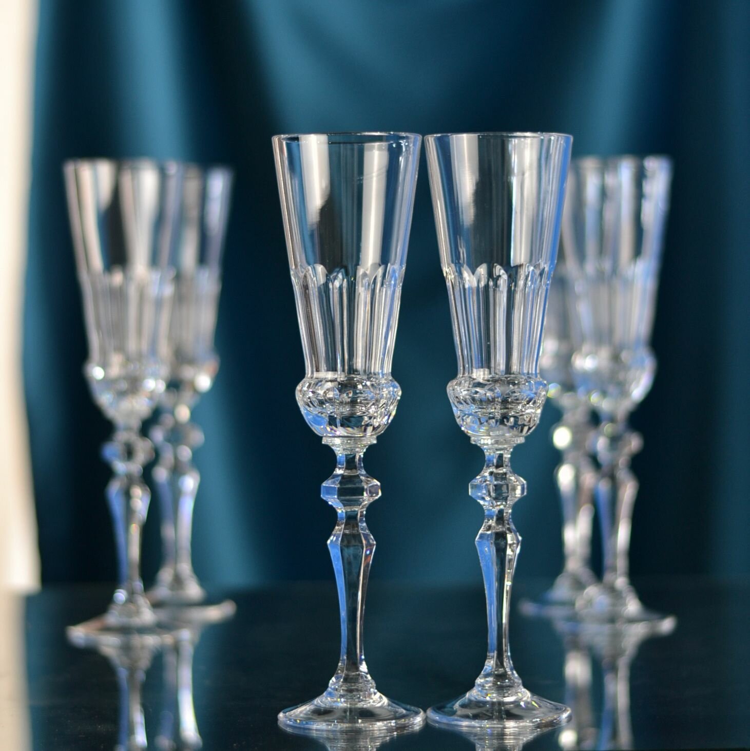 Бокалы хрусталь Неман стеклозавод набор 6 шт 190 мл (8159 1100/8) для шампанского, вина, игристых вин, коктейлей, на свадьбу, юбилей, праздник, фужеры для молодоженов