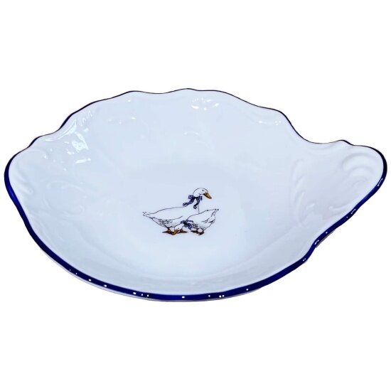 Розетка Bernadotte с ручкой, декор "Гуси" (БЕР0673)