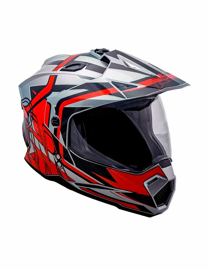 Эндуро мотошлем мотард AiM JK802 S (55-56) с визором