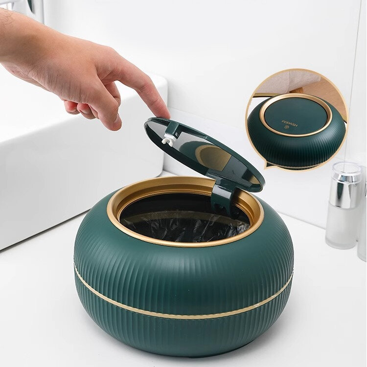 Контейнер для мусора настольный с крышкой