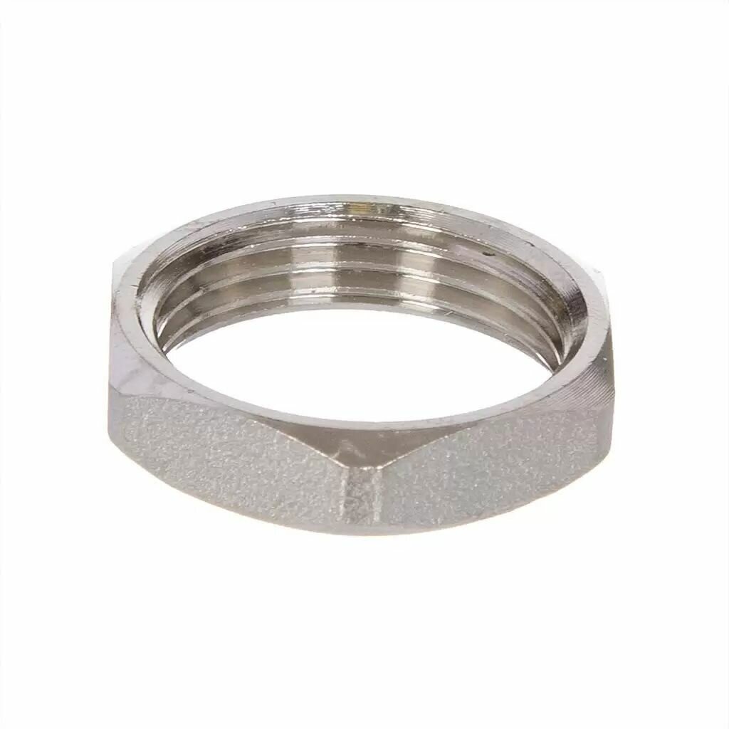 Контргайка РосТурПласт 1 1/4 дюйма, никелированная латунь