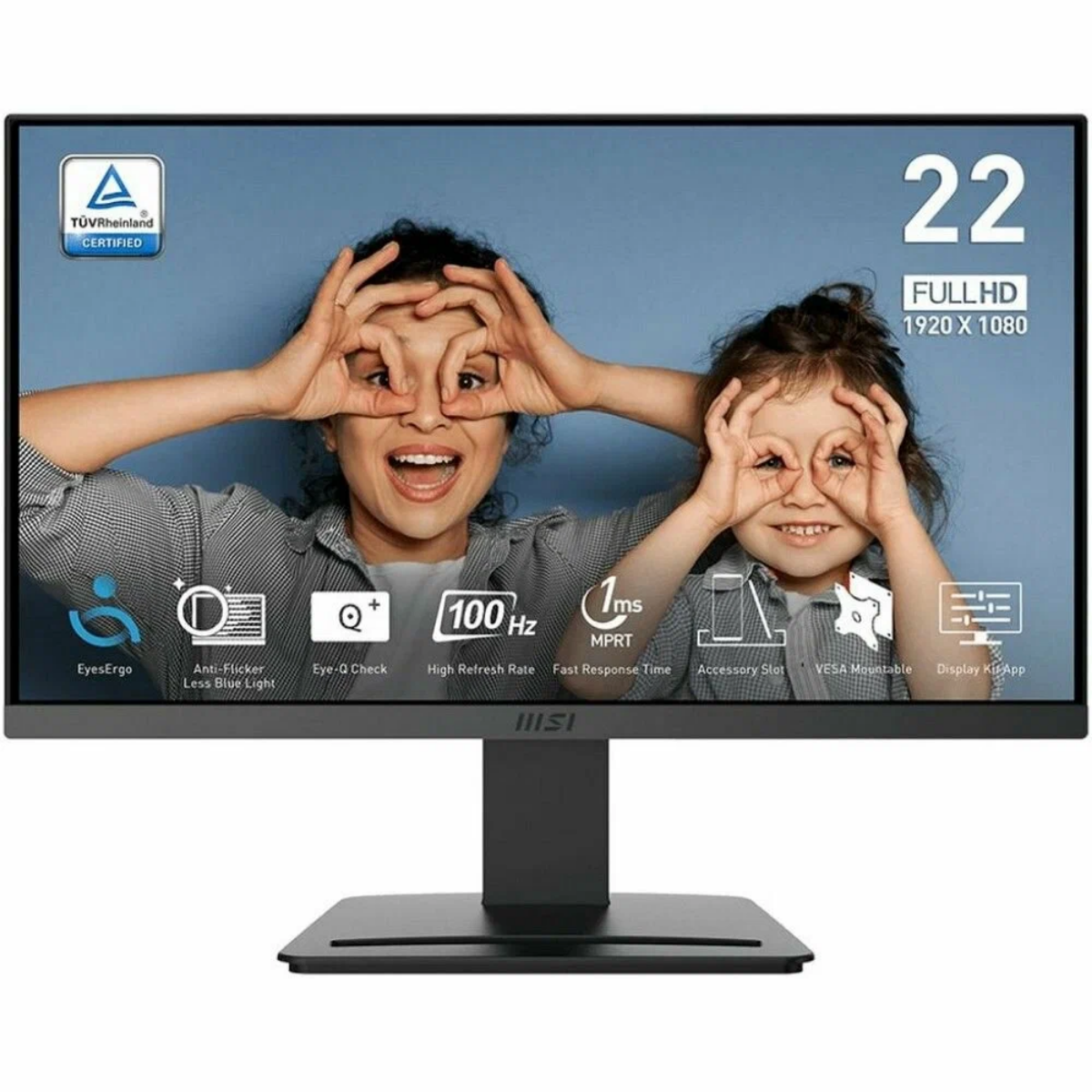 Монитор MSI PRO MP223 E2 21.5" FHD(1920x1080) VA Flat, 100Hz, черный