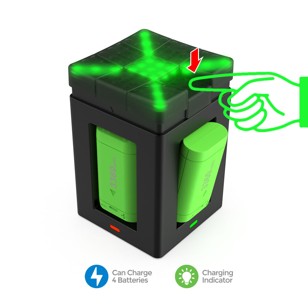 Док-станция для зарядки аккумуляторов 4 шт. 3360 mWh, Xbox Series X/S, One X/S, TYX-3610