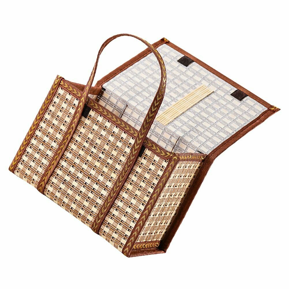 Подарочная корзина для сладостей и фруктов, бамбуковая основа, размер 35x22x18 см