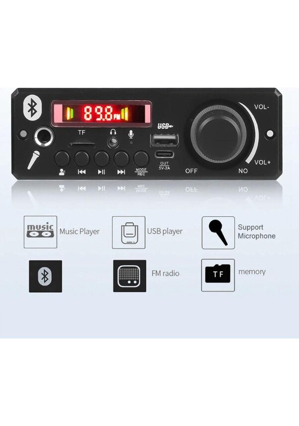 Плата декодера MP3 Kıkapa 5.0 DIY, автомобильный MP3-плеер 12 В, FM-радио
