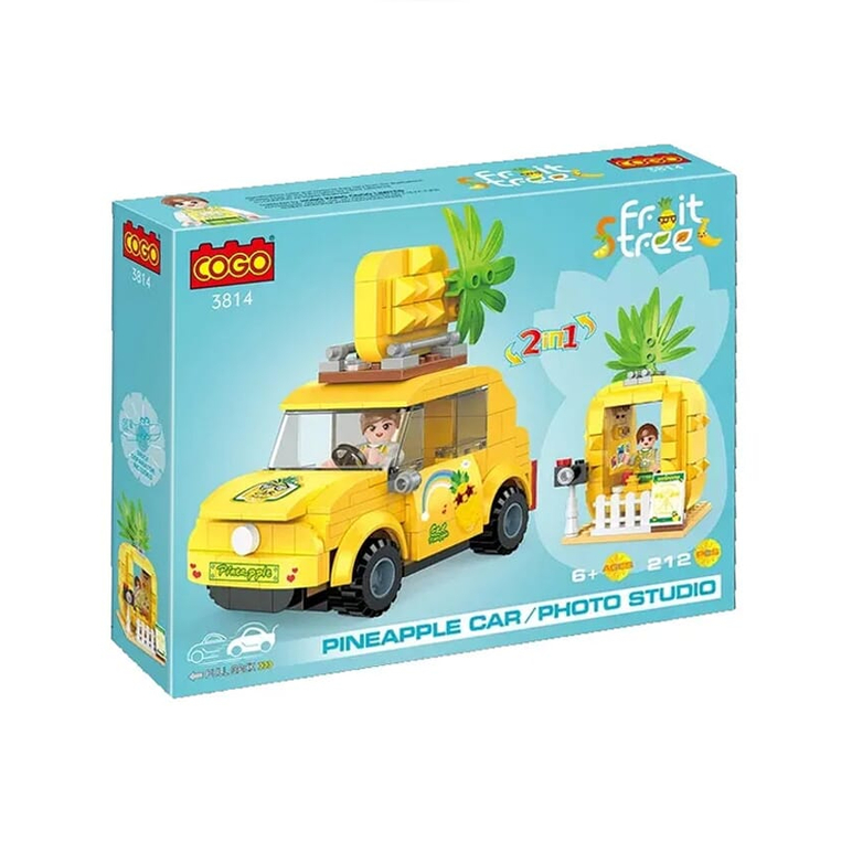 Констр. пластм. типа Lego. 212эл. АТМ. COGO. Фрукты. к/у. (CGBX3814)