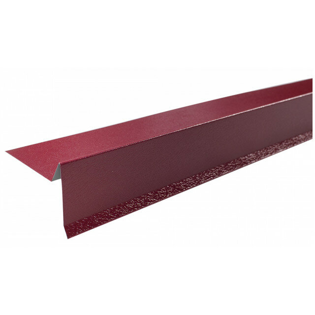 Планка торцевая Технониколь 75x25x65x5 мм пластизол 2м RAL 3004 красная