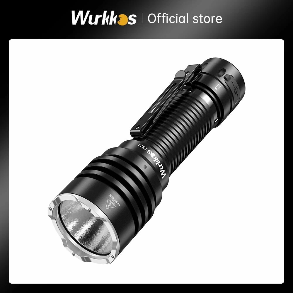Wurkkos TS23 21700 Перезаряжаемый тактический фонарик XHP70.3 HI LED 5000Lm IPX8 Водонепроницаемый