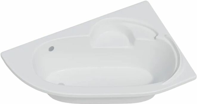 Акриловая ванна Corpa Nera Siena CN05006WHL 170x100 см, угловая, левая, пристенная, белая, асимметричная, с сиденьем