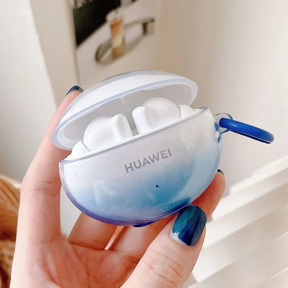 Прозрачный силиконовый чехол для Huawei Freebuds 6i/5i