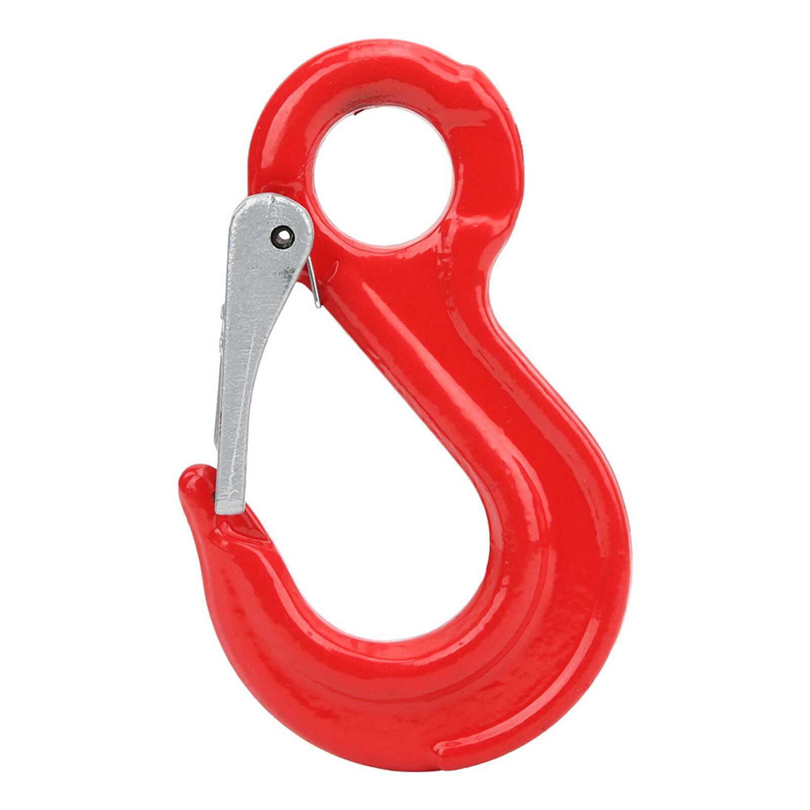 2Ton Round Fixed Eye Lifting Hook with Latch Alloy Steel Crane Hoist for Ship Construction