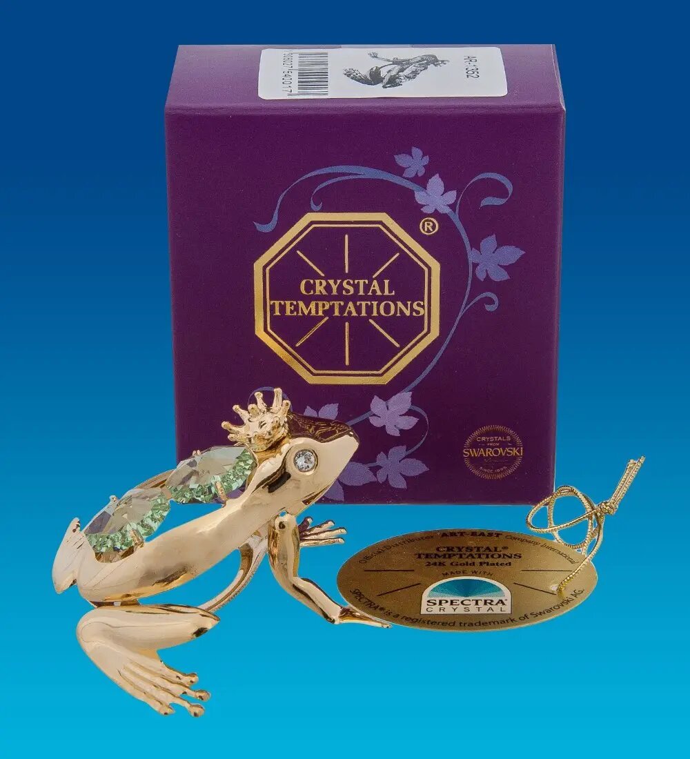 AR-1352 Фигурка «Царевна-лягушка» с цветными кристаллами (Юнион)