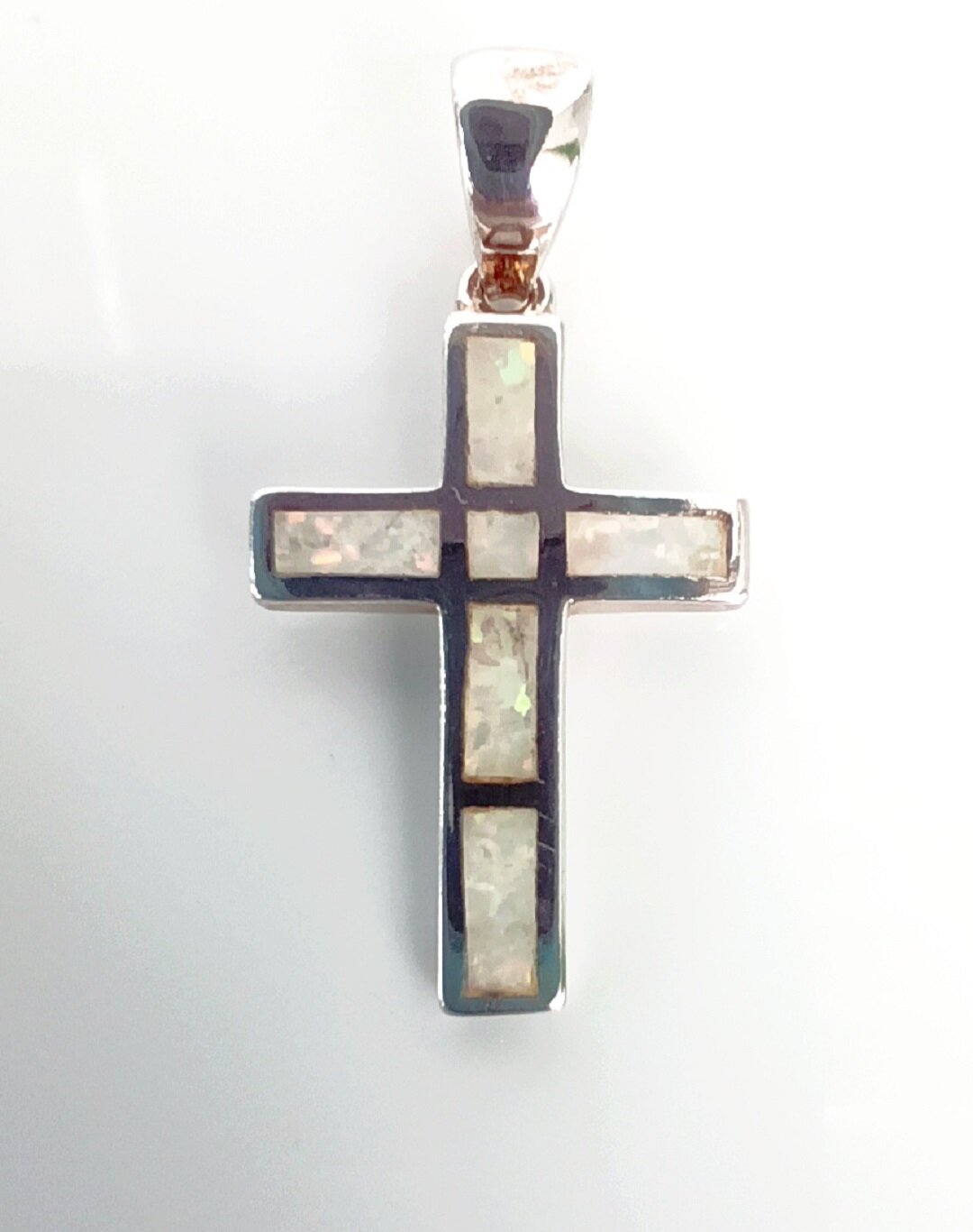 Подвеска, серебро, 925 проба, родирование, опал синтетический