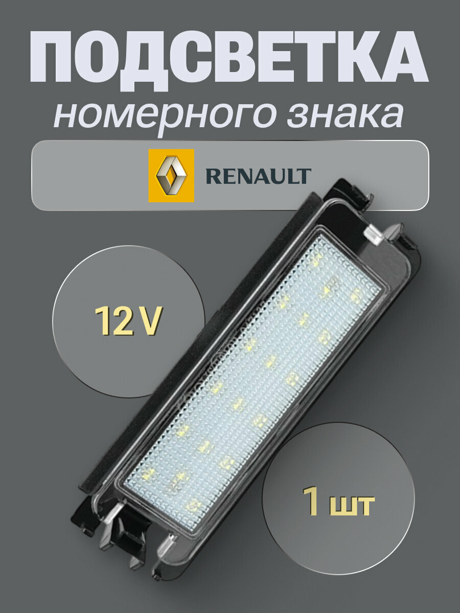 Светодиодная подсветка номера Run Energy для Renault Sandero/Logan (1 шт.)