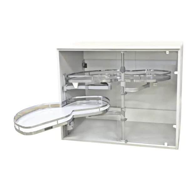 Волшебный уголок для кухни с доводчиком левый 55x90x70 см цвет серебро