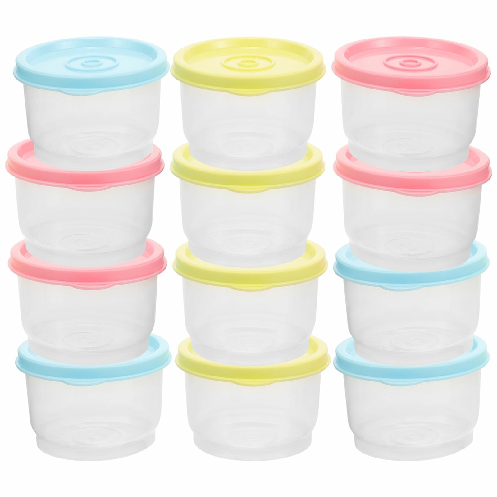 Съёмные контейнеры для детского пюре объемом 150 мл, подогрев в СВЧ, укомплектовано 12 штуками