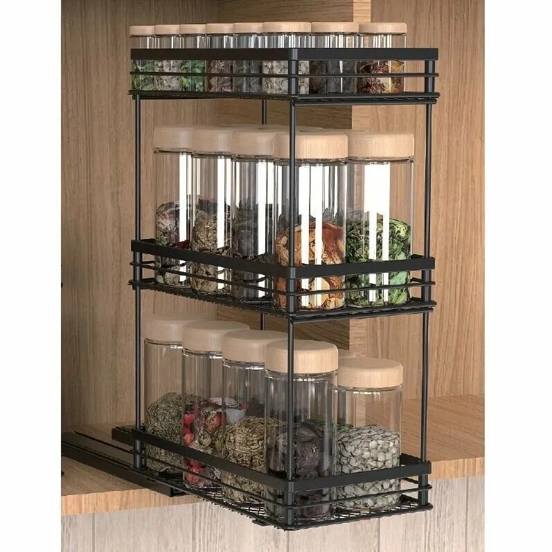 OrientBazaar Полка для кухни для бутылок, для специй, 26 см х 15 см х 40 см, 1 шт