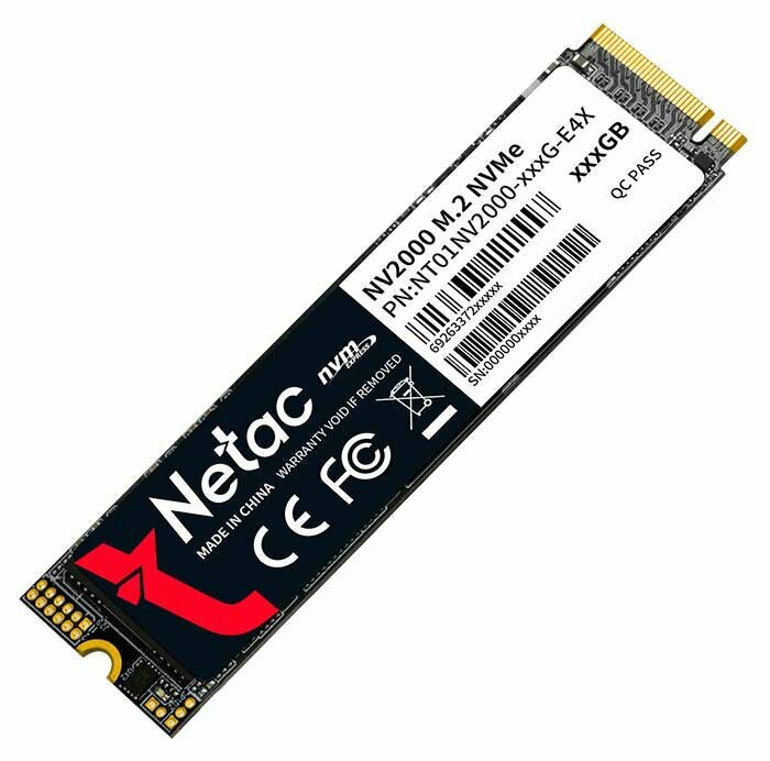 Накопитель SSD Netac M.2 NV2 512 Гб PCIe NT01NV2000-512-E4X