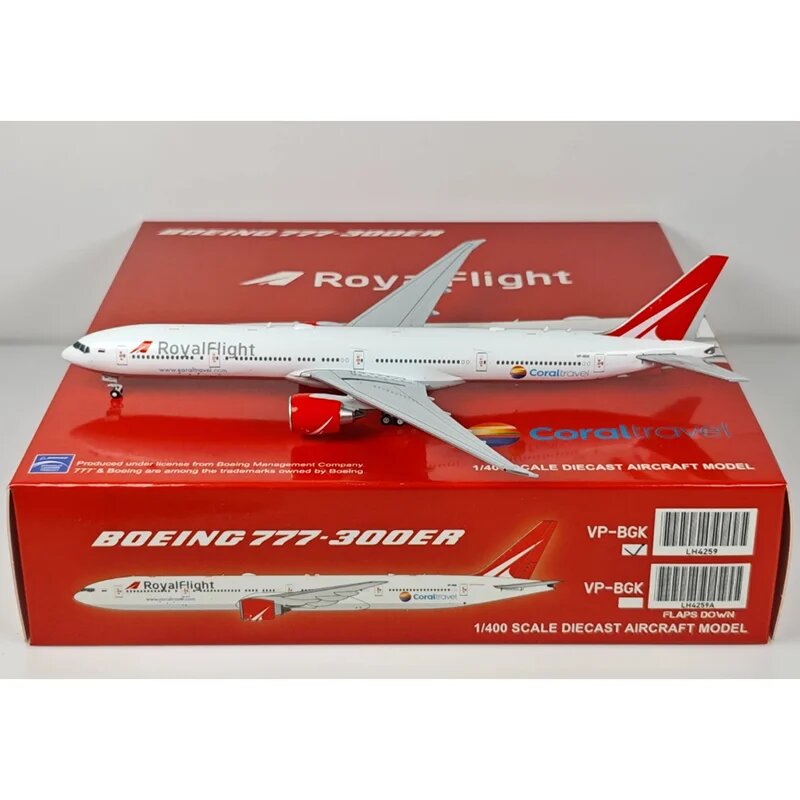Модель самолета Boeing 777-300ER Royal Russian Airlines, 1/400, цвет: A