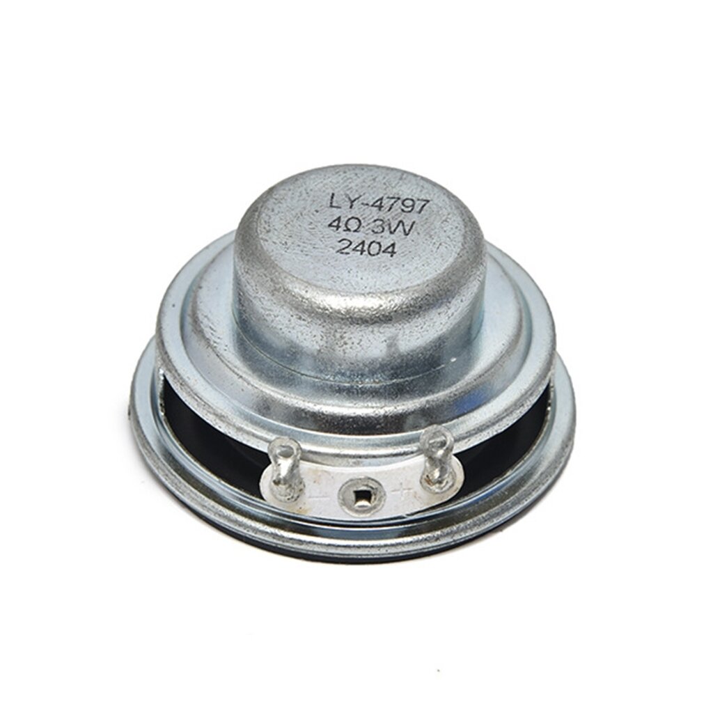 1.57-дюймовый 4Ω 3Вт круглый динамик для авто и дома 40мм басовый портативный черный