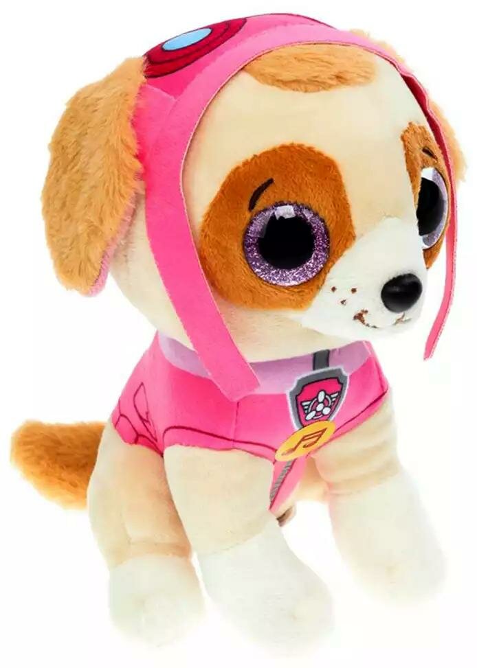 Мягкая игрушка Добрые Игрушки "Щенячий патруль", Скай, 20 см, сидячая, русская мелодия