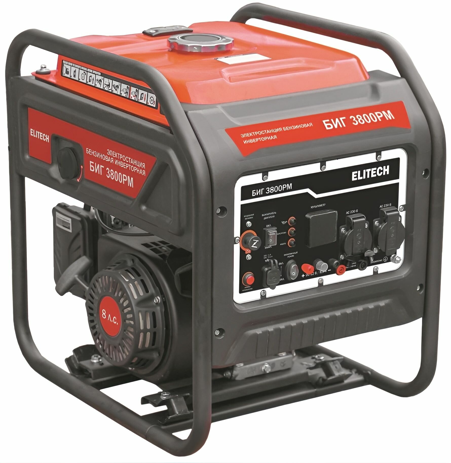 Генератор бензиновый инверторный ELITECH БИГ 3800РМ (2,8 кВт, Медная обмотка альтернатора)