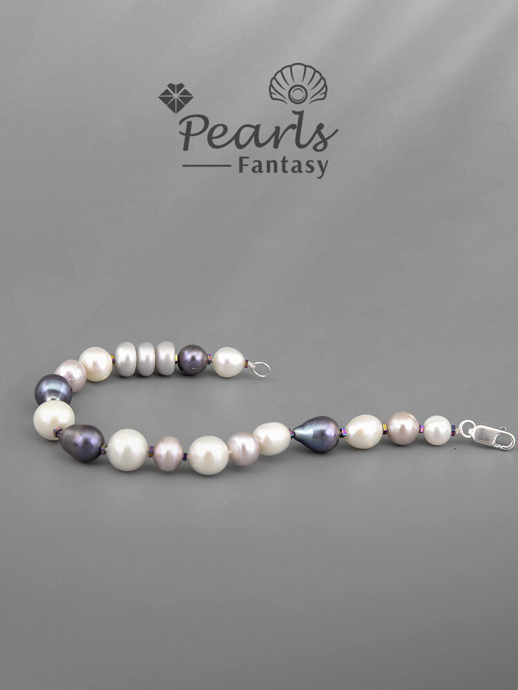 Браслет, жемчуг культивированный