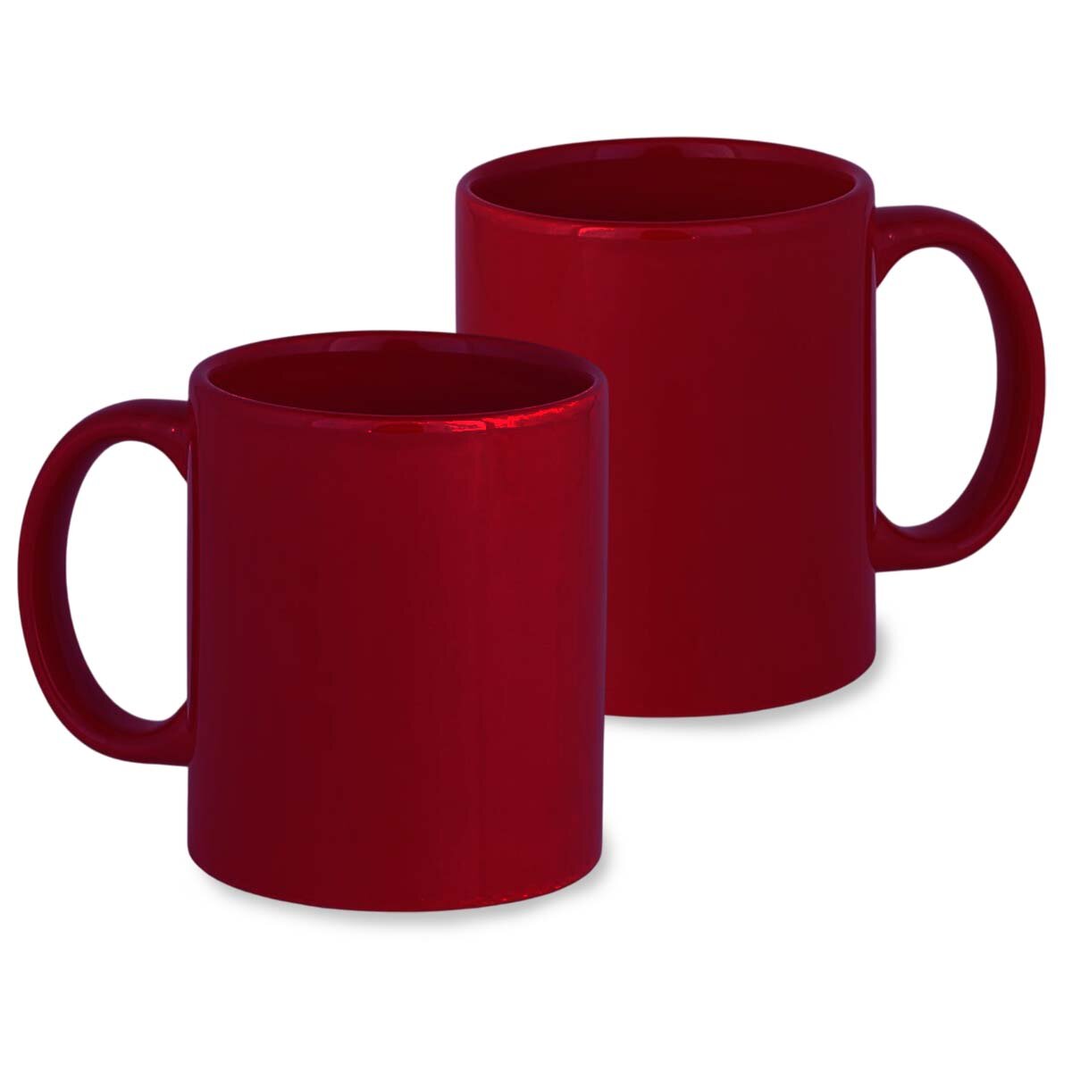 Бордовая керамическая кружка, объем кружки 250мл, материал керамика