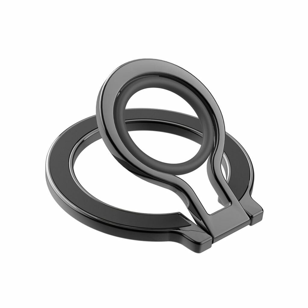 Металлическая подставка Magsafe Magnetic Phone Rings - полностью черная